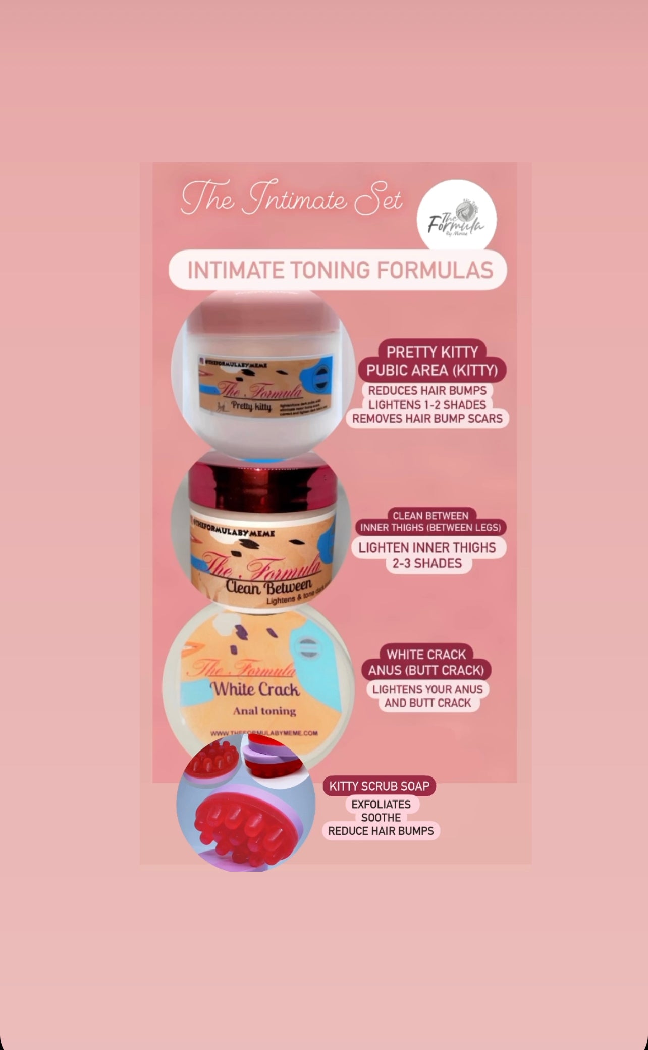 INTIMATE SET – theformulabymeme