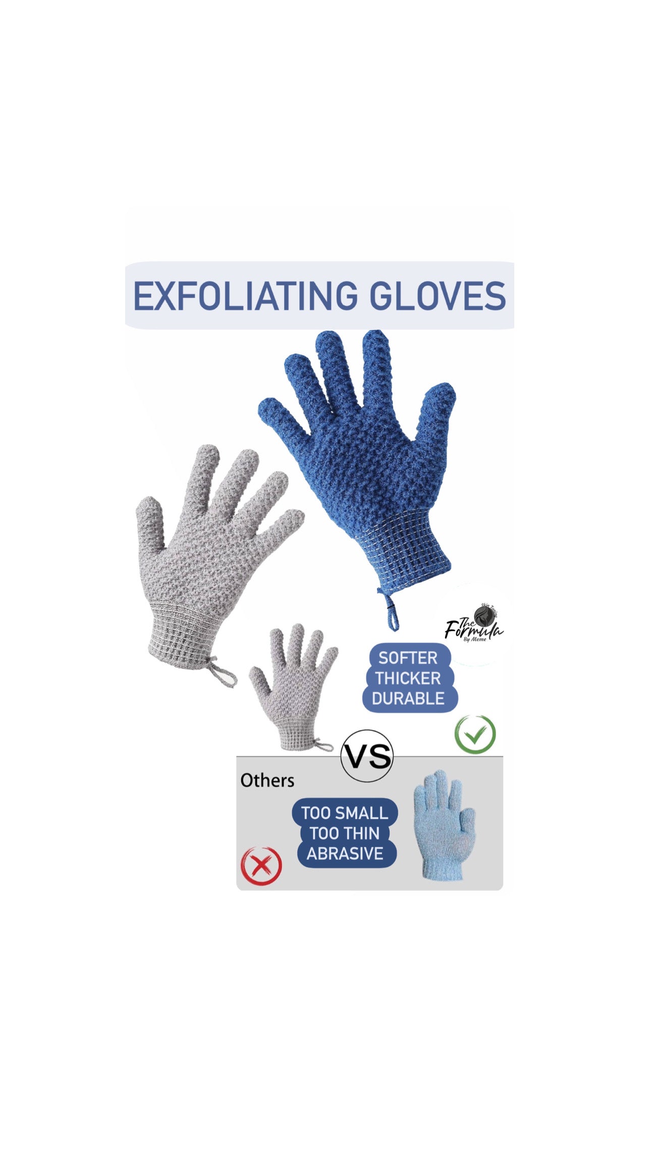 Exfoliating Gloves – theformulabymeme